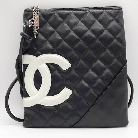 CHANEL | Bags | Chanel Cambon Line Shoulder Bag Leather Black 0s | Poshmark